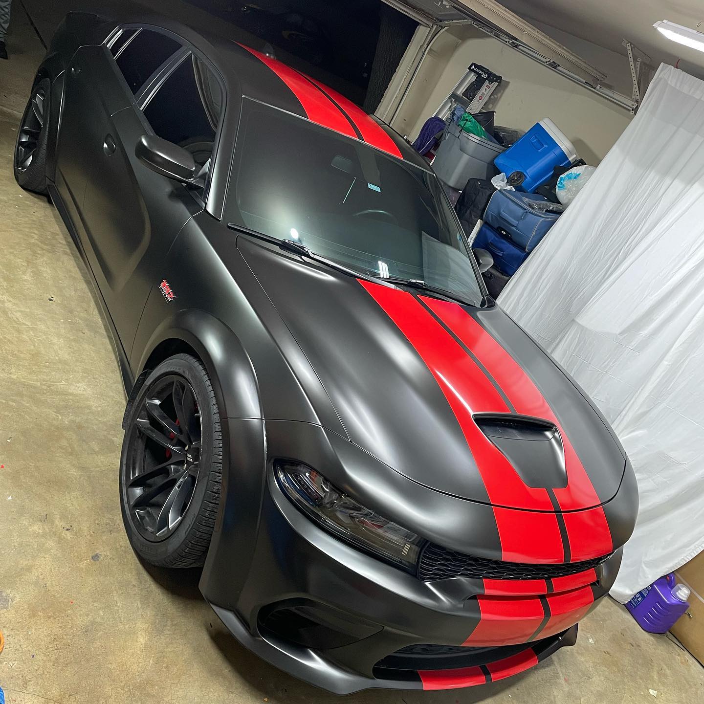 How-to-install-Racing-Stripes-3M-wrap-dodge-charger-daytona ...